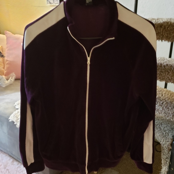 Forever 21 | Jackets & Coats | Purple Velour Jacket | Poshmark